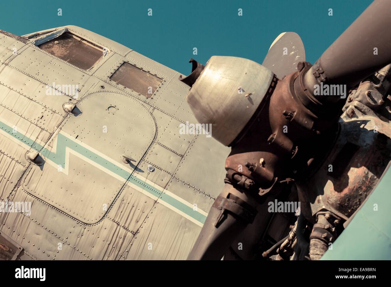 Old vintage jet engine Stock Photo - Alamy