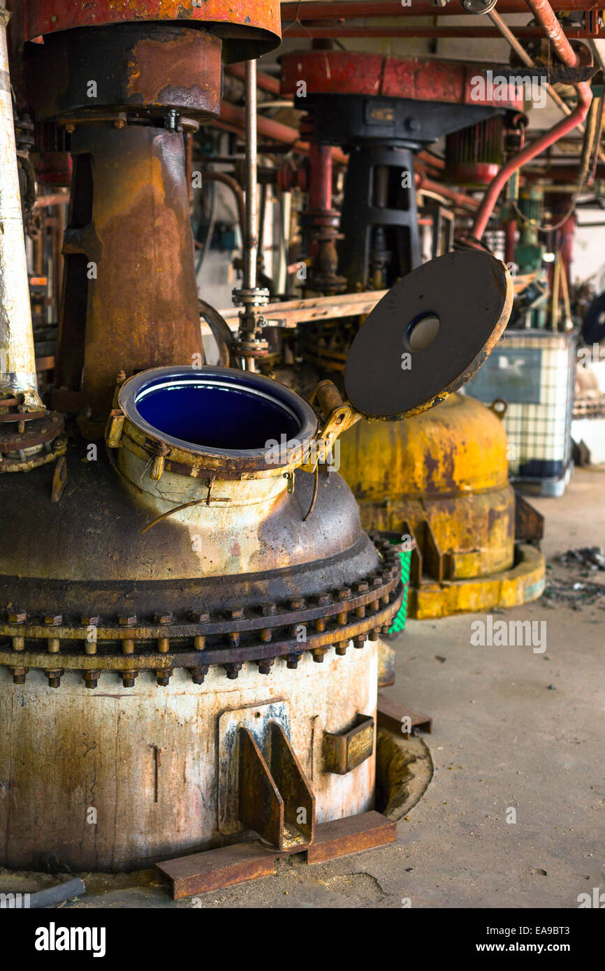 Industrial interior with storage tank Stock Photo - Alamy
