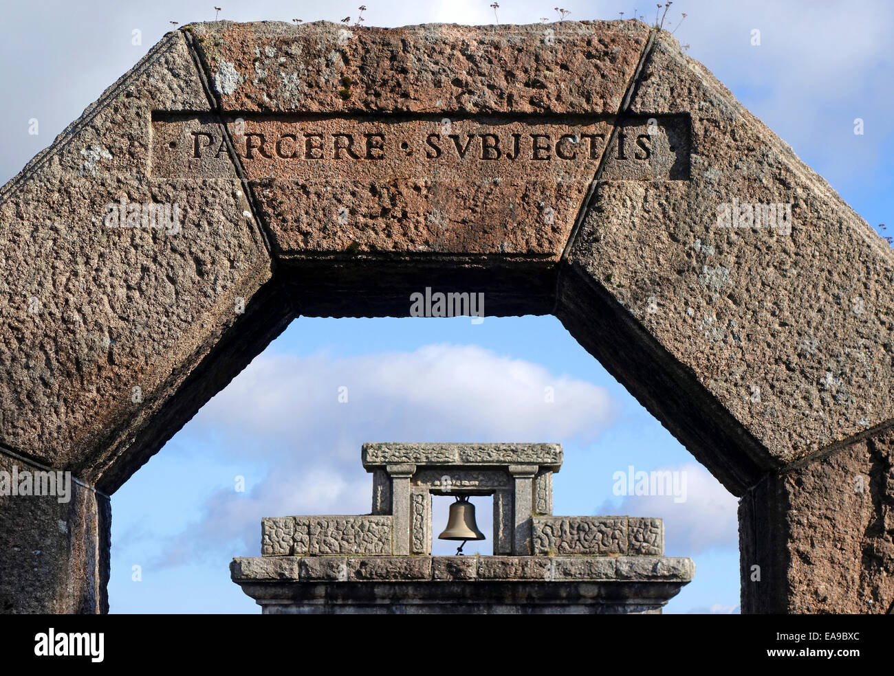 The prison bell above the main door at Dartmoor Prison in Princetown ...