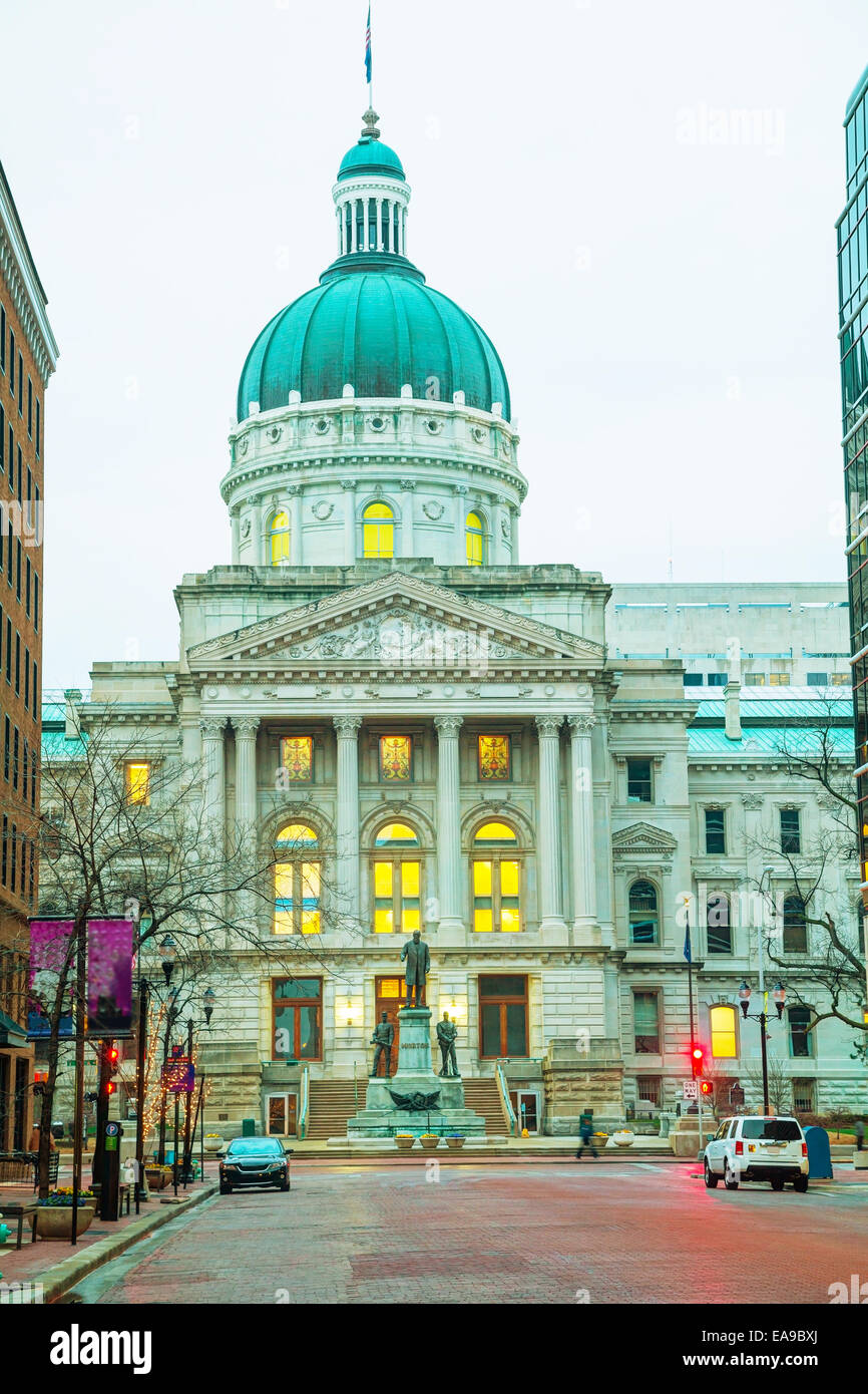 Indiana state capitol building in Indianapolis Stock Photo - Alamy