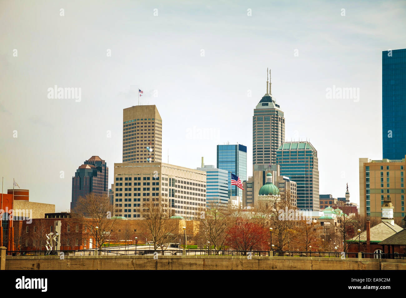 Downtown of Indianapolis in the morning Stock Photo - Alamy