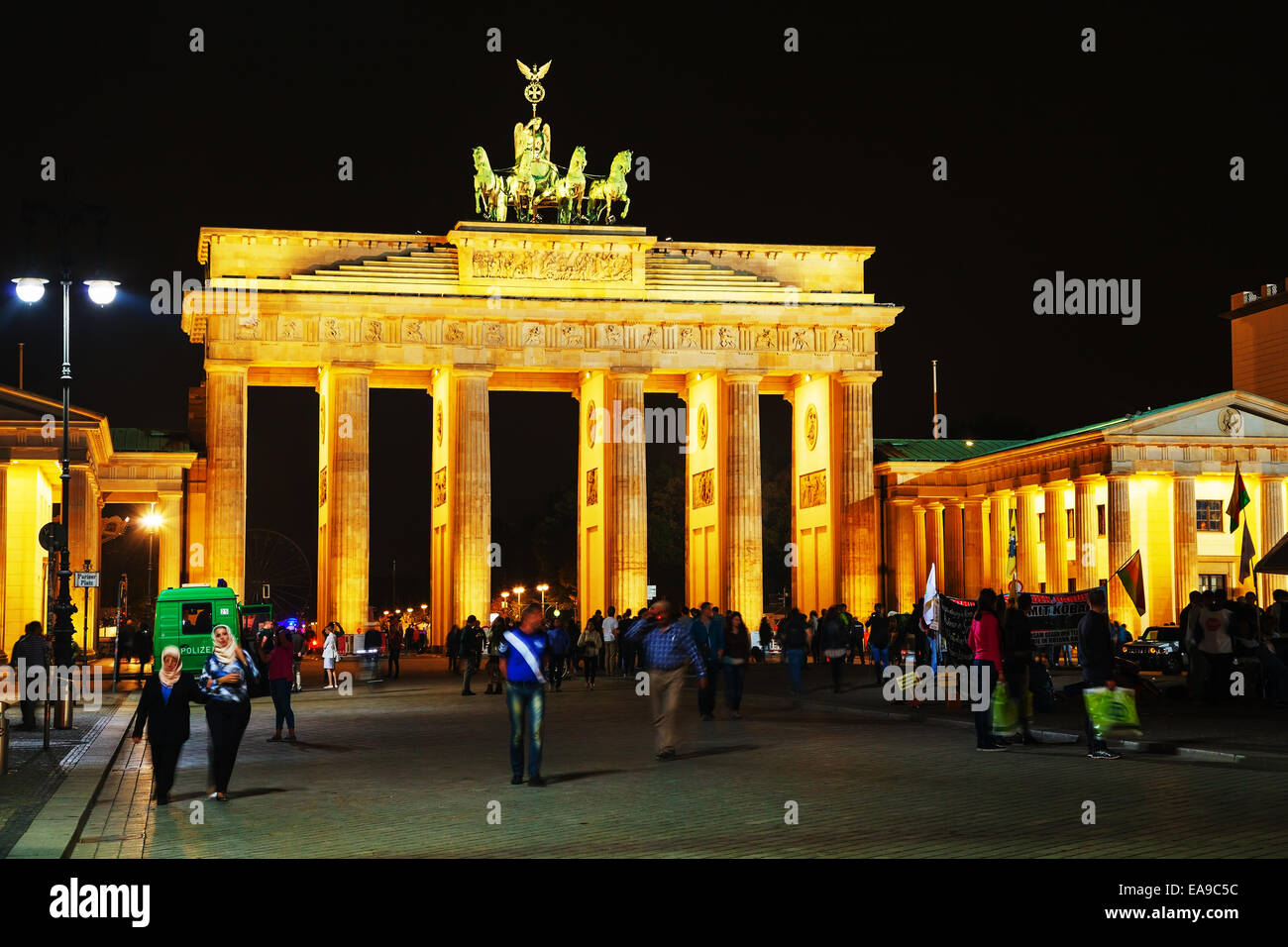 BERLIN - OCTOBER 2: Brandenburg gate on October 2, 2014 in Berlin ...