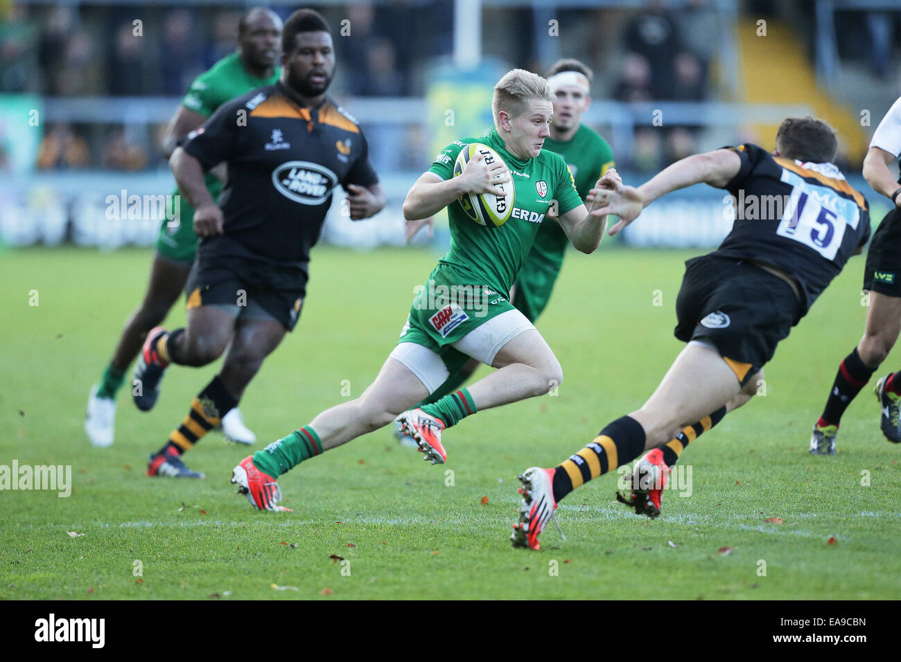 High Wycombe, UK. 09th Nov, 2014. LV Cup Rugby. Wasps versus London ...