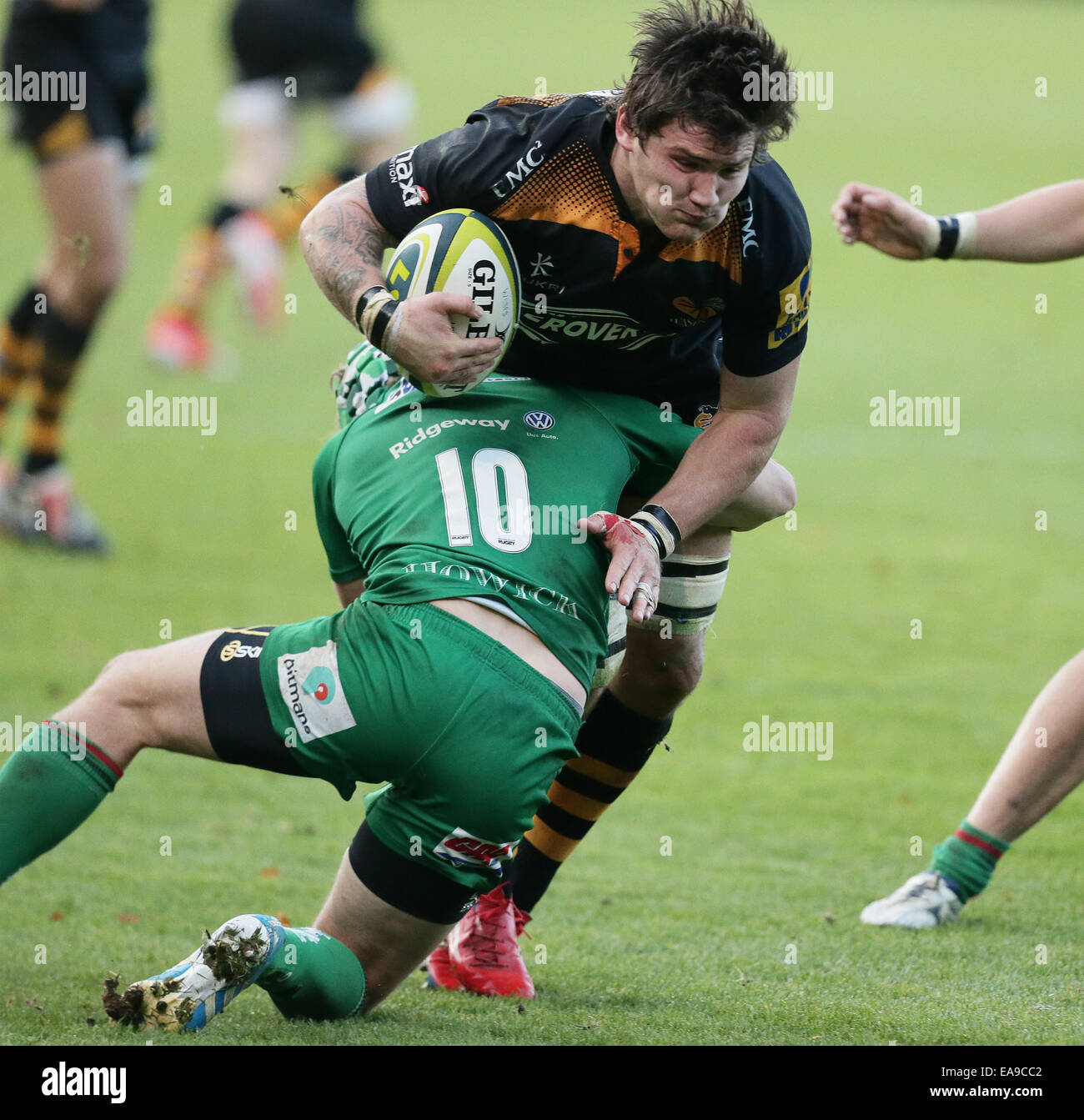 High Wycombe, UK. 09th Nov, 2014. LV Cup Rugby. Wasps versus London ...