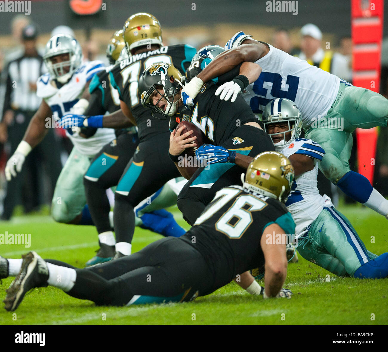 London, UK. 09th Nov, 2014. NFL International Series. Jacksonville ...