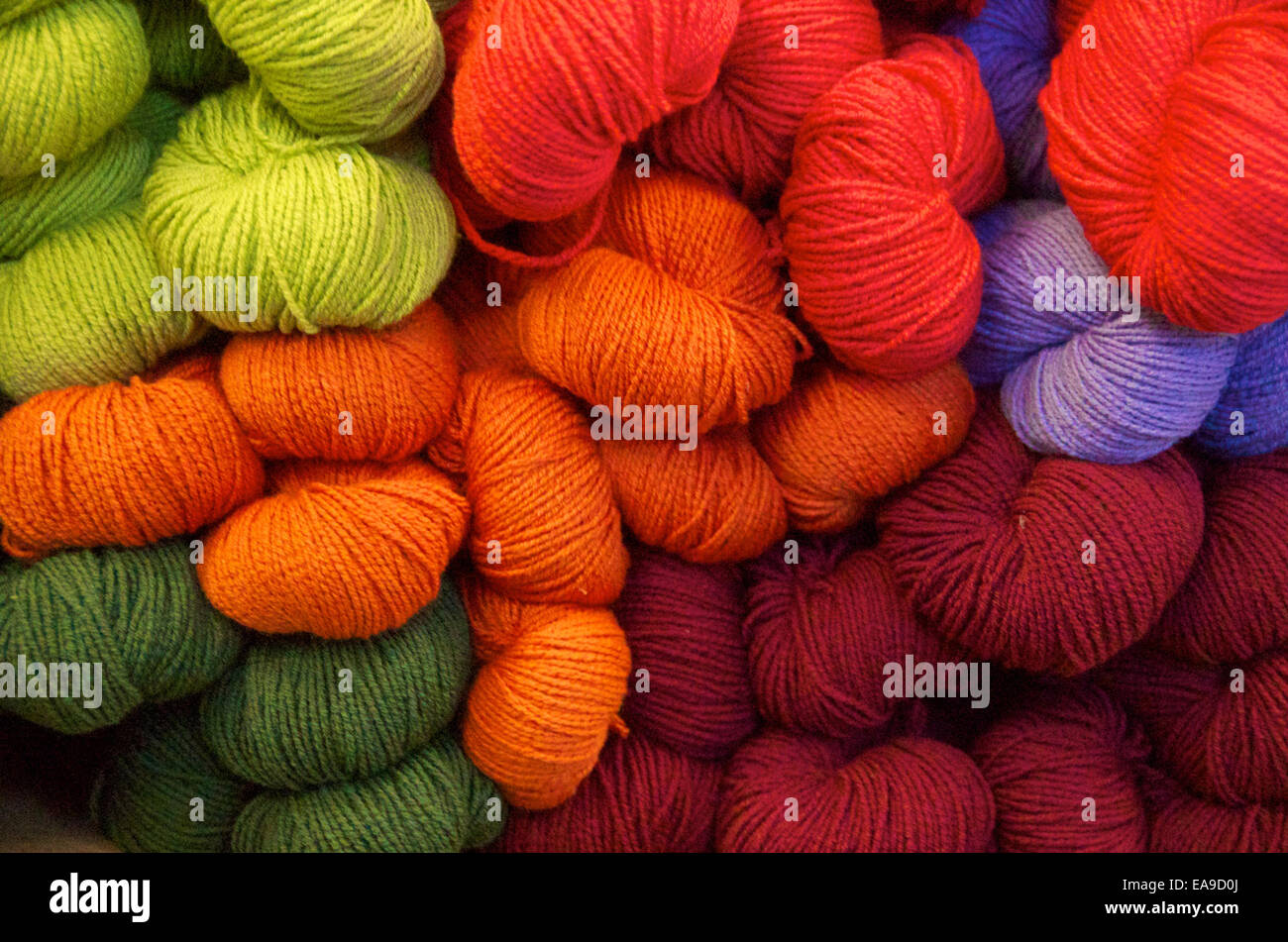 Lime green kniting yarn hi-res stock photography and images - Alamy