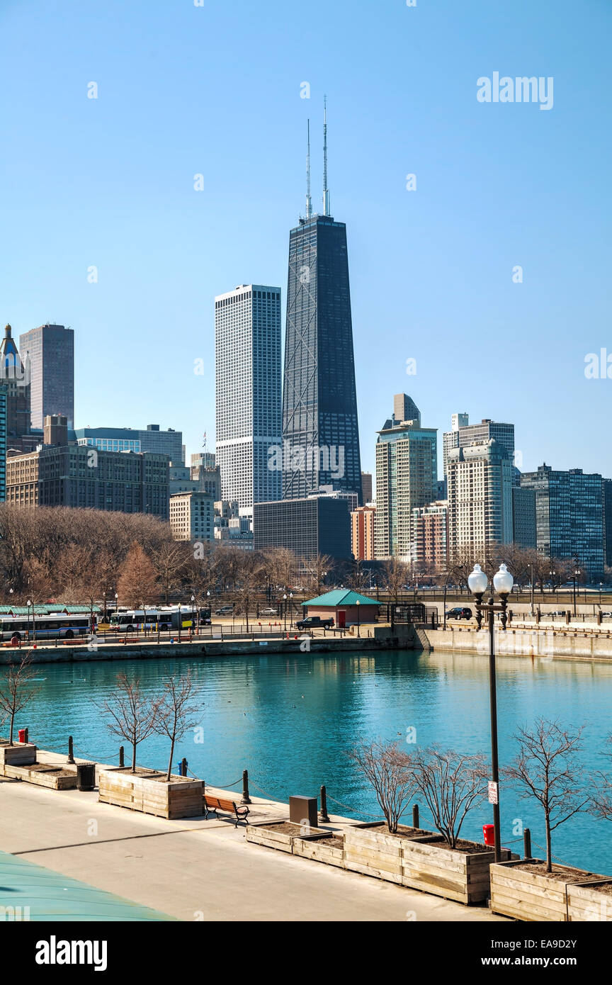 Chicago downtown cityscape in the morning Stock Photo - Alamy