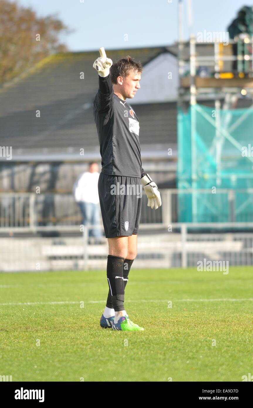 Gosport, Hampshire, UK. 09th Nov, 2014. Sam Walker Colchester keeper ...