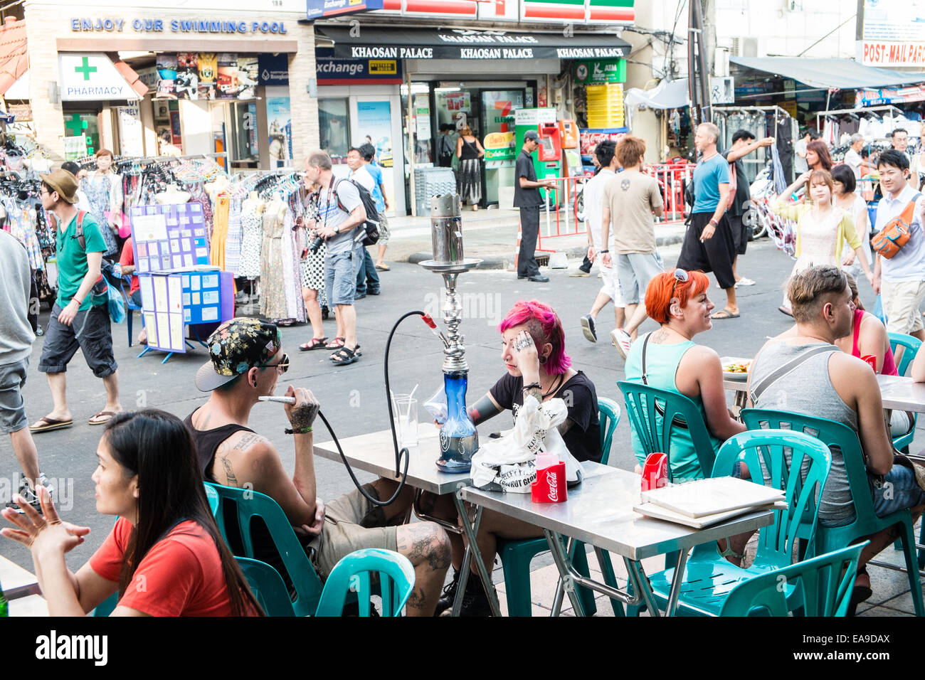 Hippy,hippies,backpacker's mecca of Khaosan, Khao San Road, colourful ...