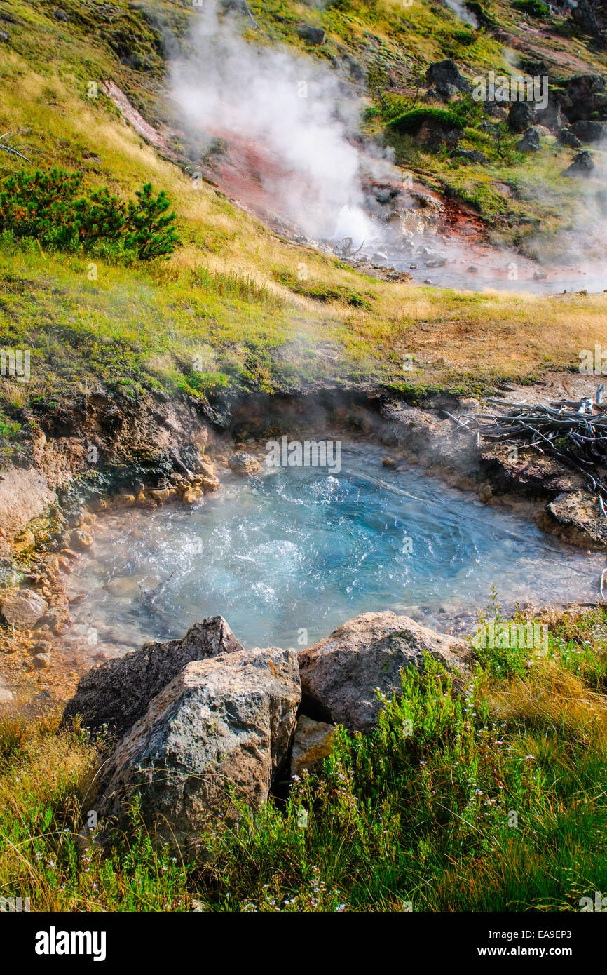 Scenic Landscapes of Geothermal activity of Yellowstone National Park ...