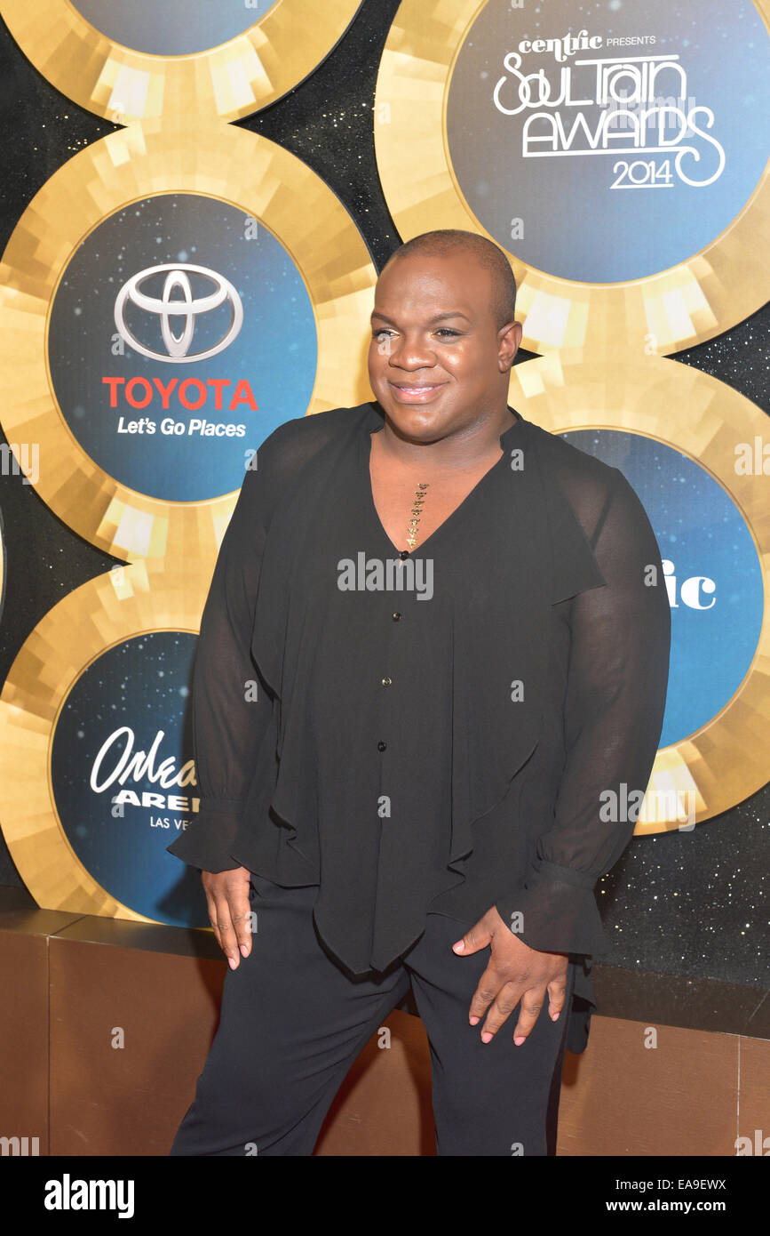 TV personality Derek J attends the 2014 Soul Train Music Awards at the ...