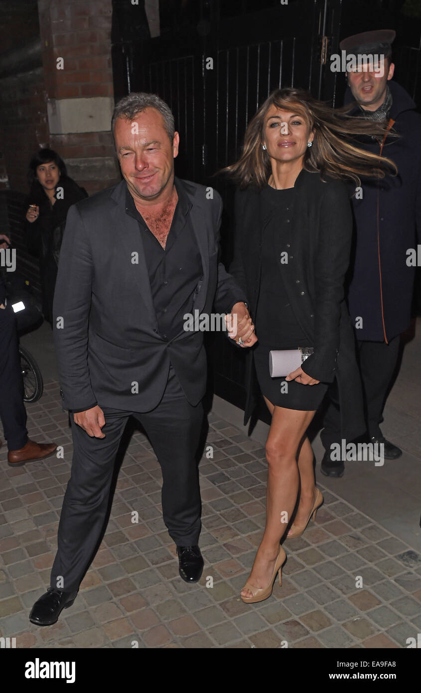 Elizabeth hurley and david yarrow hi-res stock photography and images ...