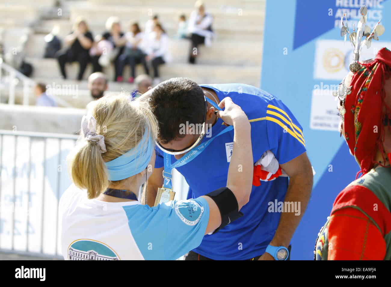 The second placed runner of the Greek Marathon championship, Dimitris ...