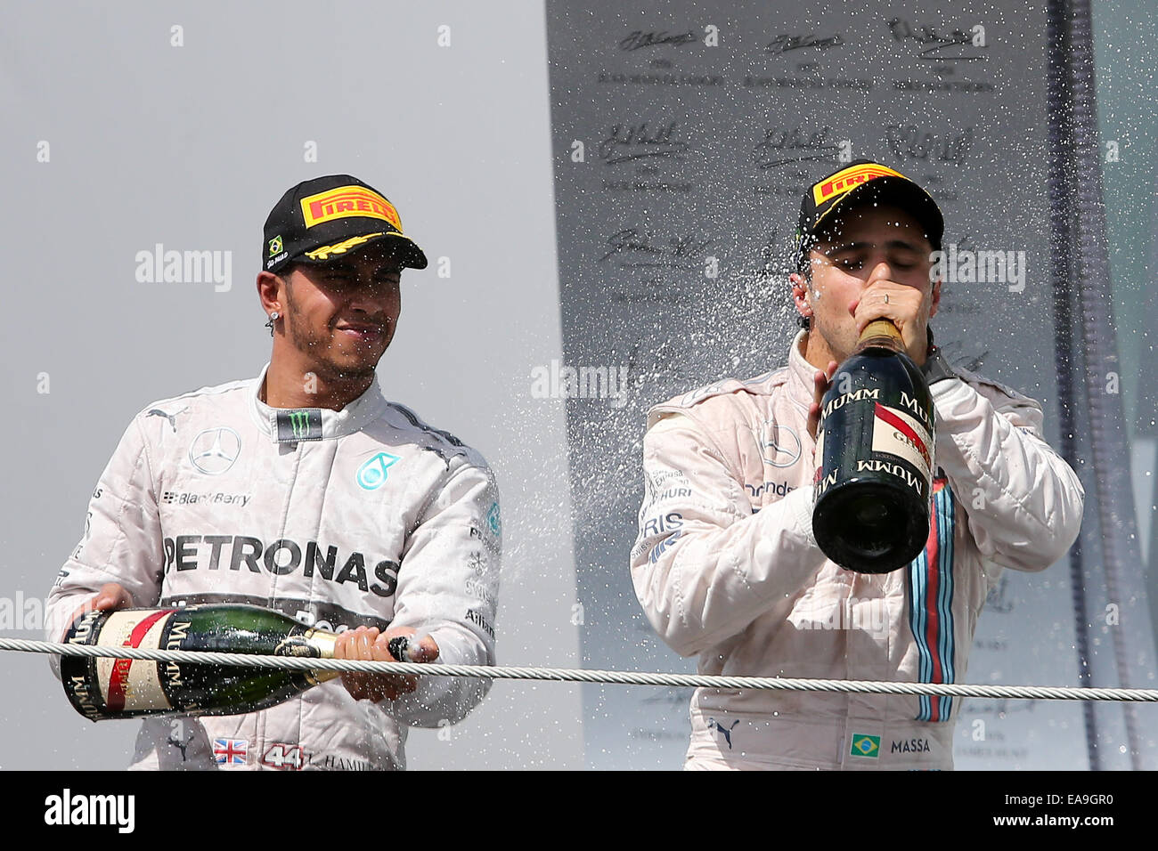 Lewis hamilton champagne hi-res stock photography and images - Alamy