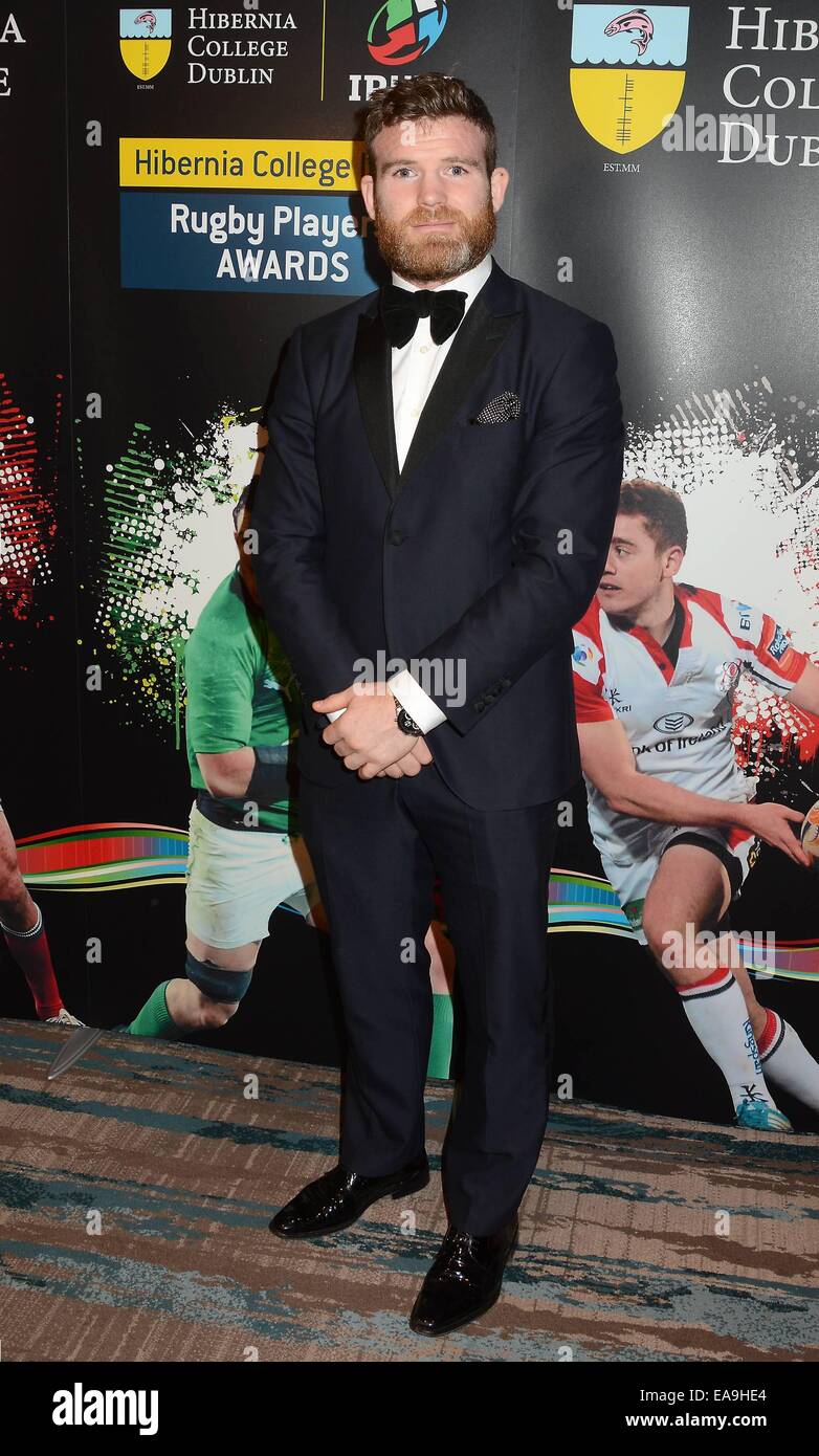 Guests attend the Hibernia College IRUPA Rugby Players Awards 2014 at ...