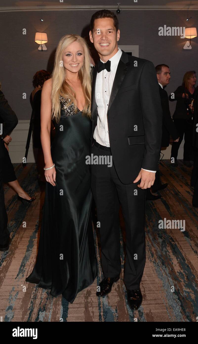 Guests attend the Hibernia College IRUPA Rugby Players Awards 2014 at ...