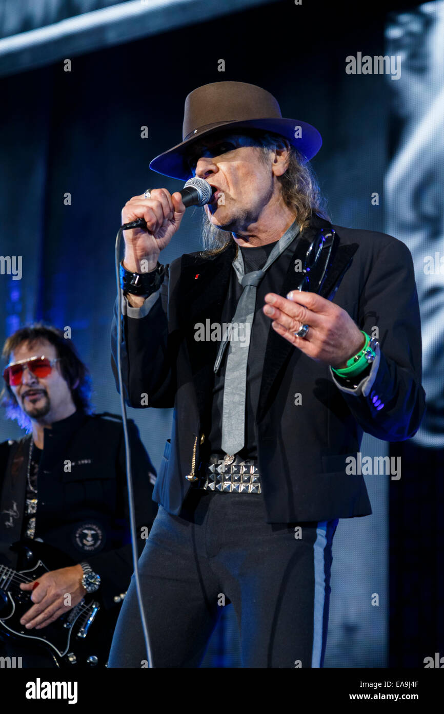 Berlin, Germany. 09th Nov, 2014. Udo Lindenberg on the stage at the ...