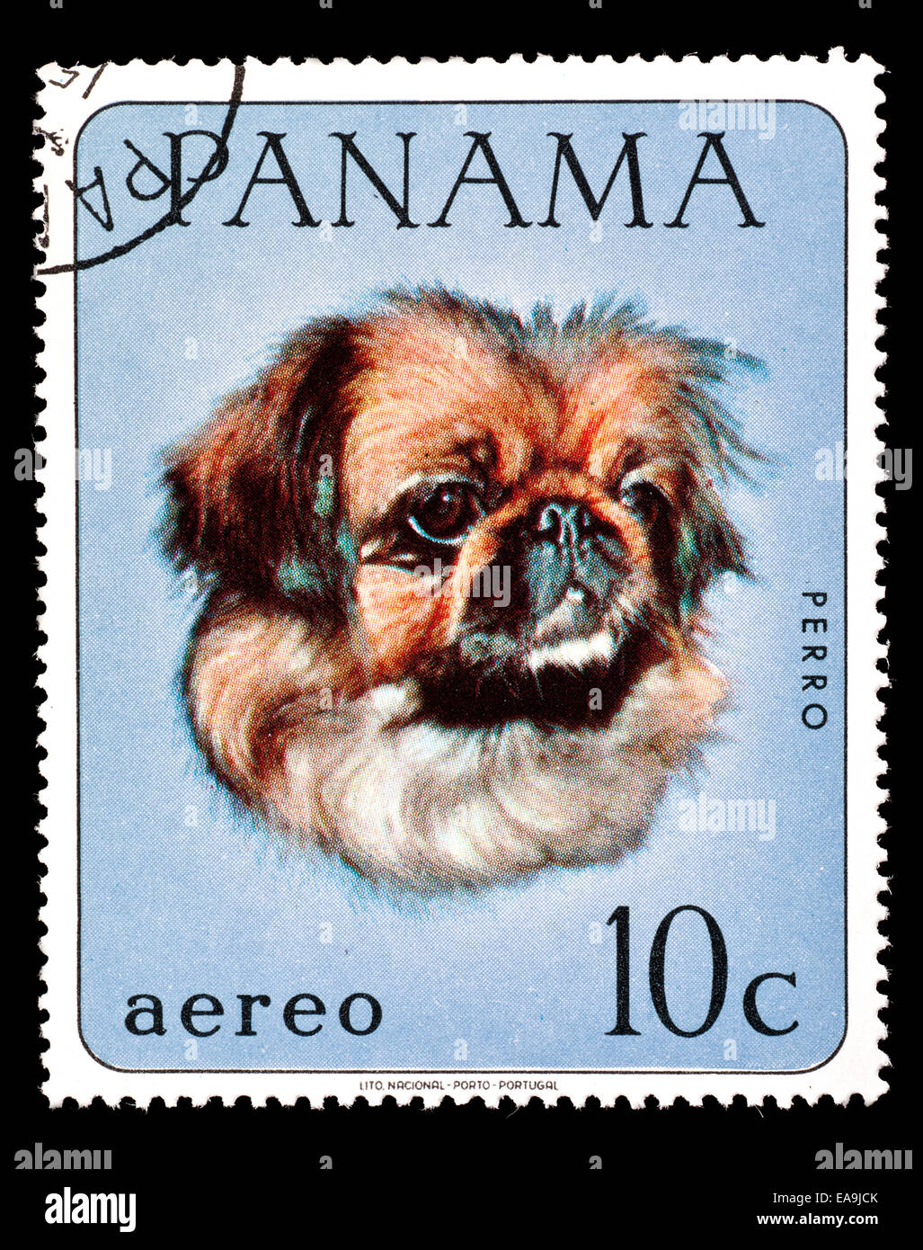 Postage stamp from Panama depicting a dog Stock Photo - Alamy