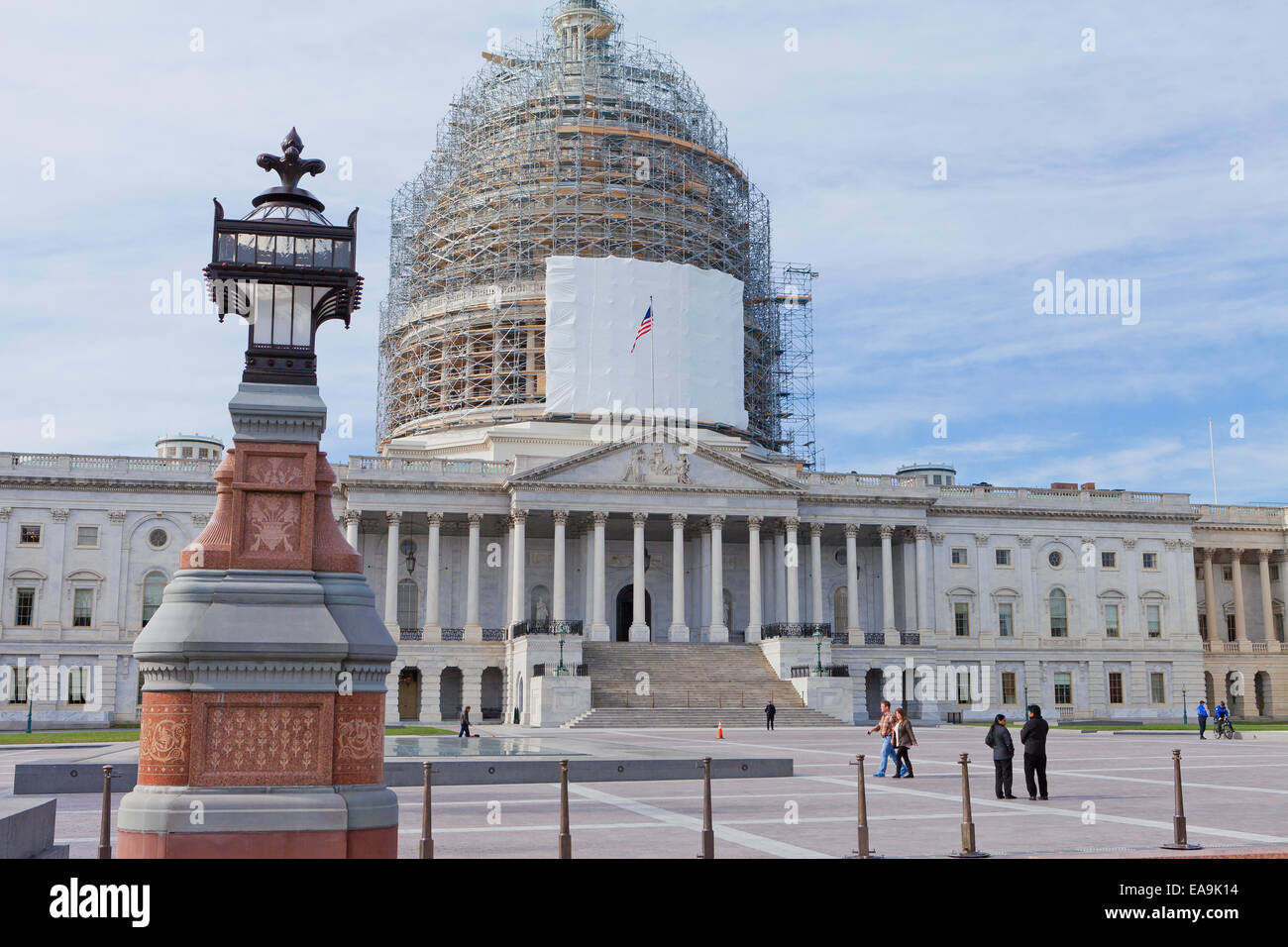 US Capitol Dome under restoration project - Washington, DC USA Stock ...