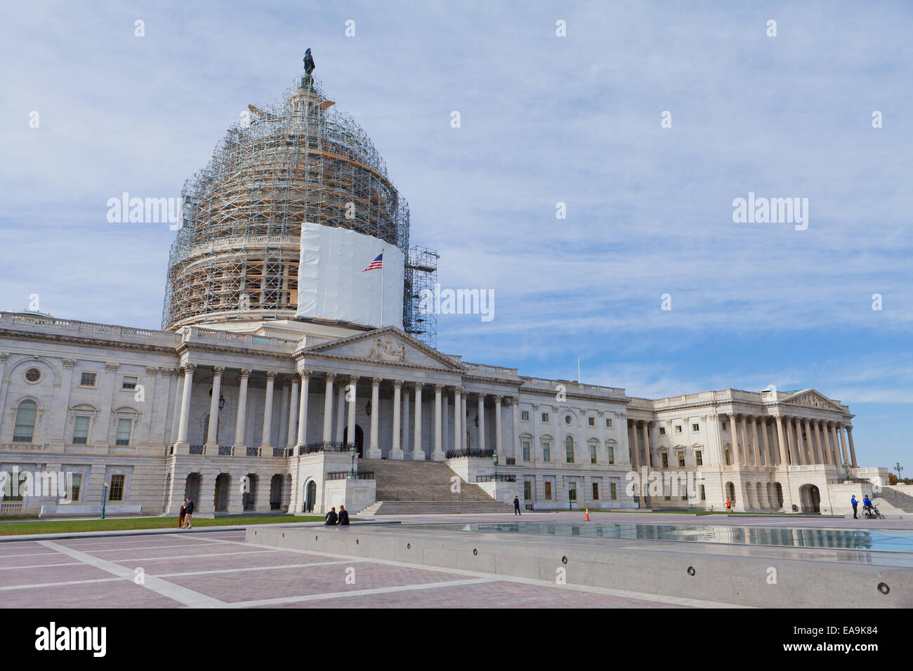 US Capitol Dome under restoration project - Washington, DC USA Stock ...