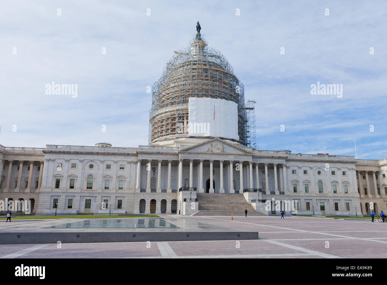 US Capitol Dome under restoration project - Washington, DC USA Stock ...