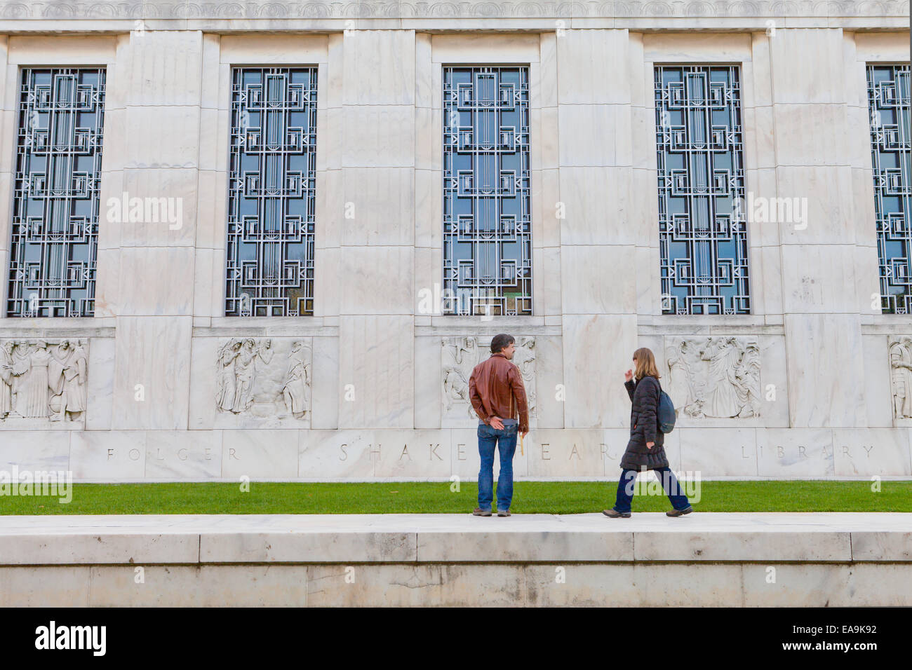 Folger Shakespeare Library exterior - Washington, DC USA Stock Photo ...