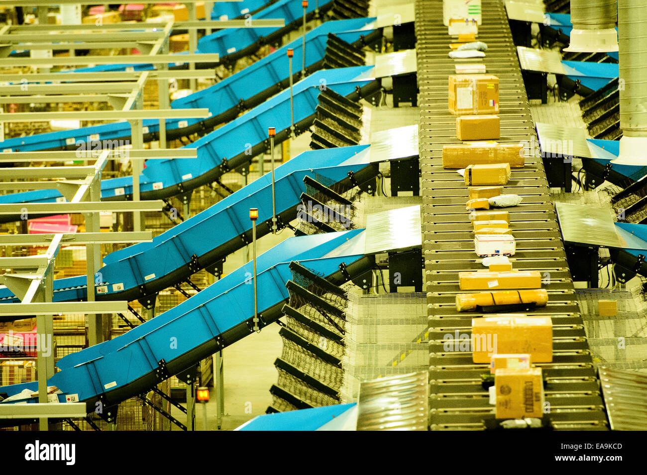 Sydney, AUSTRALIA - November 10, 2014:View of handling equipment in the ...