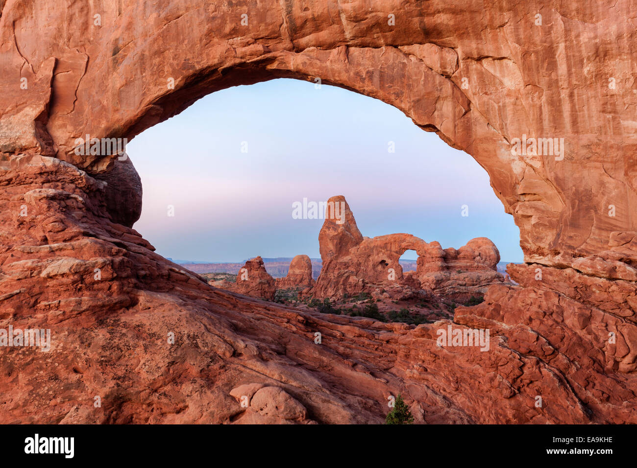 Window Arch, Arches National Park, Utah Stock Photo - Alamy