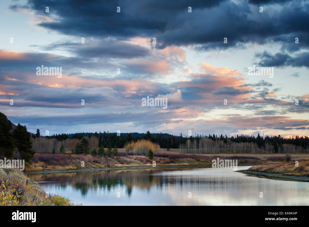 Oxbow bend sunset snake hi-res stock photography and images - Alamy