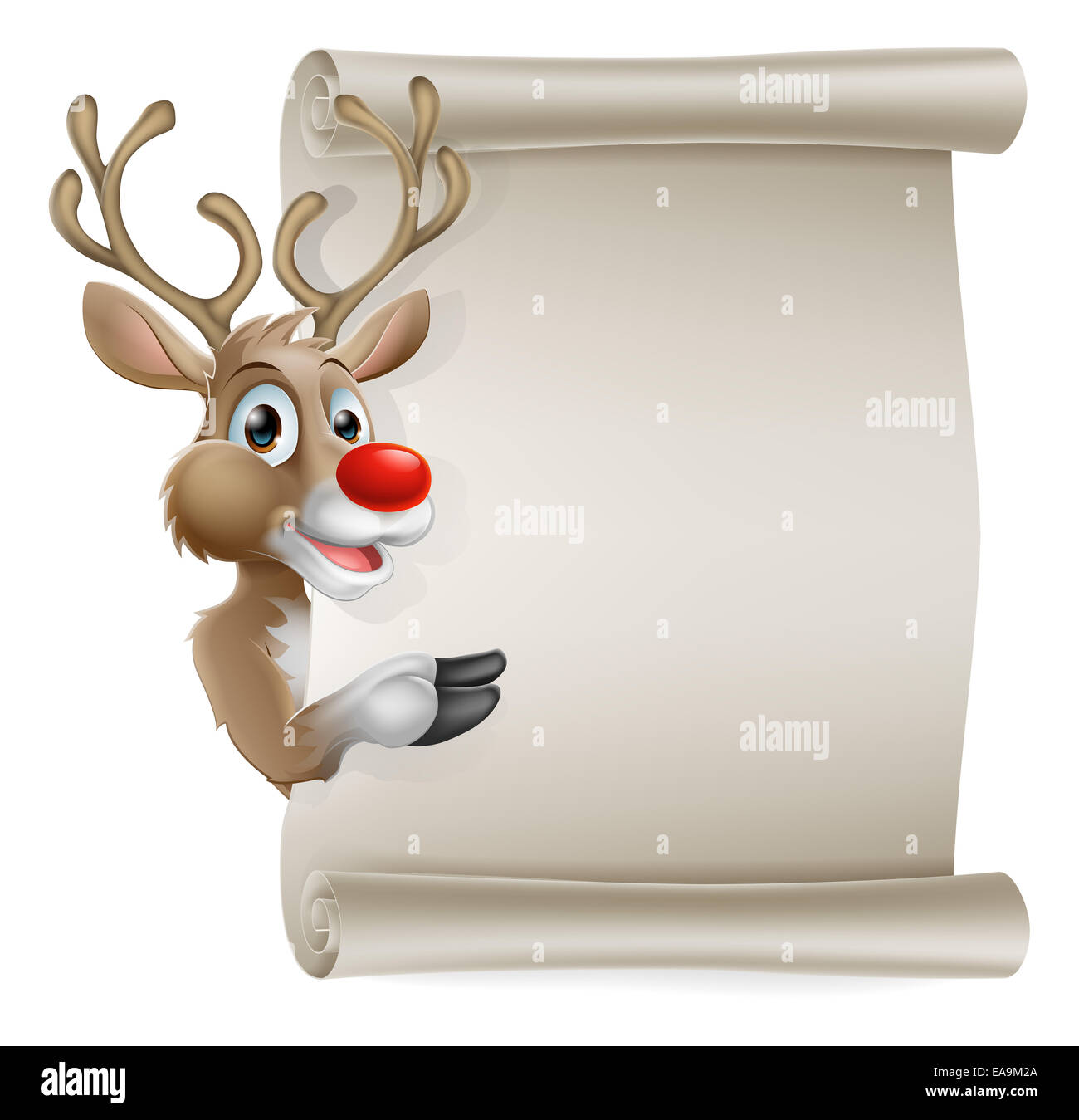 Cartoon funny deer blank sign Cut Out Stock Images & Pictures - Alamy