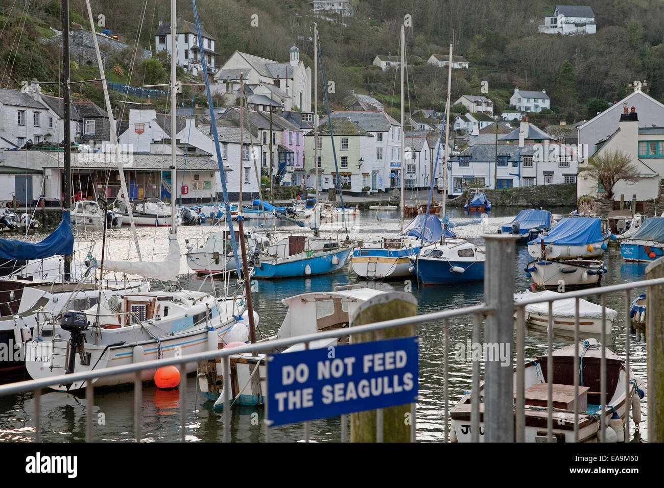 Polperro sign hi-res stock photography and images - Alamy