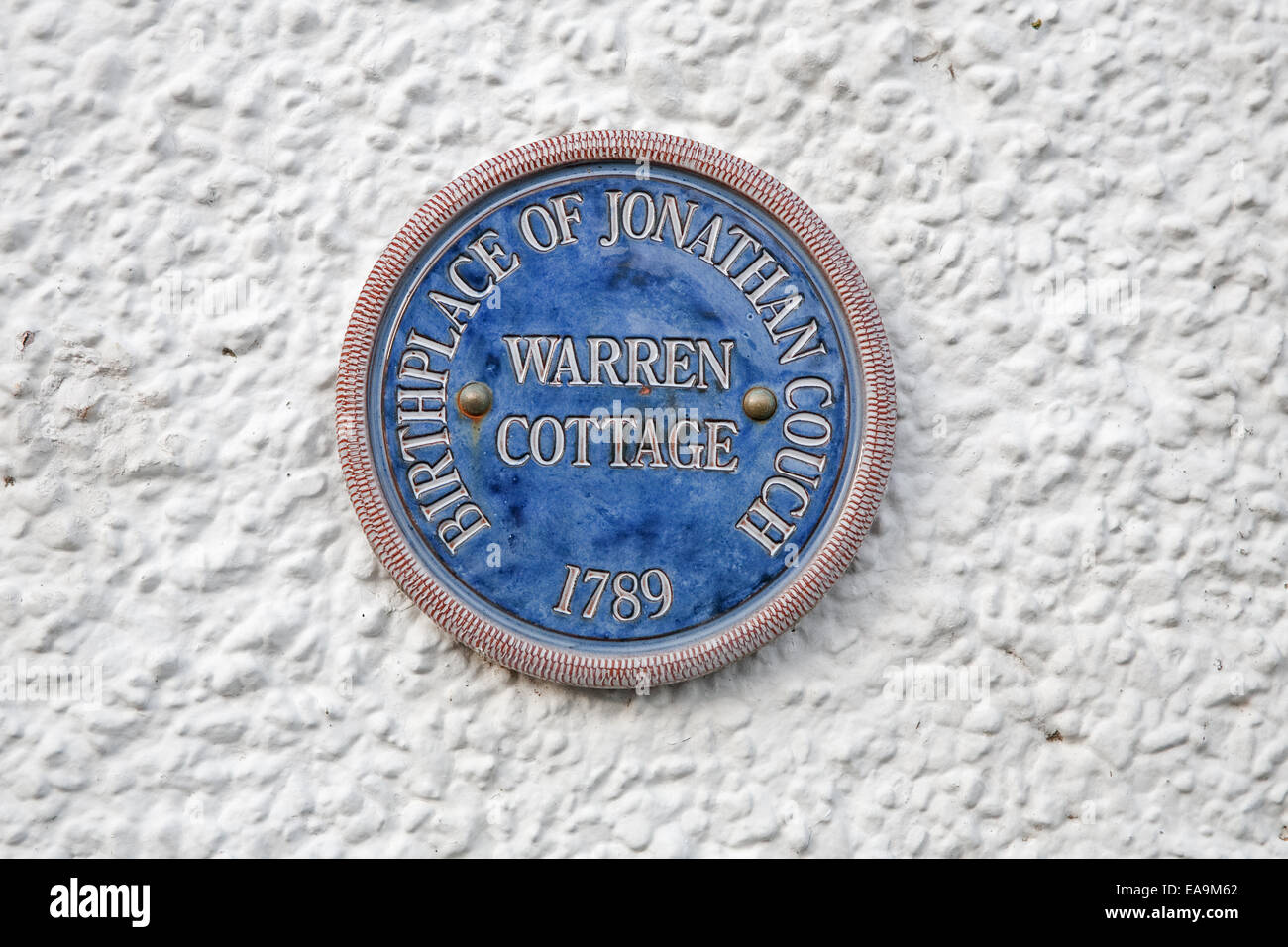 Birthplace blue plaque of Jonathan Couch, a British Naturalist, at ...