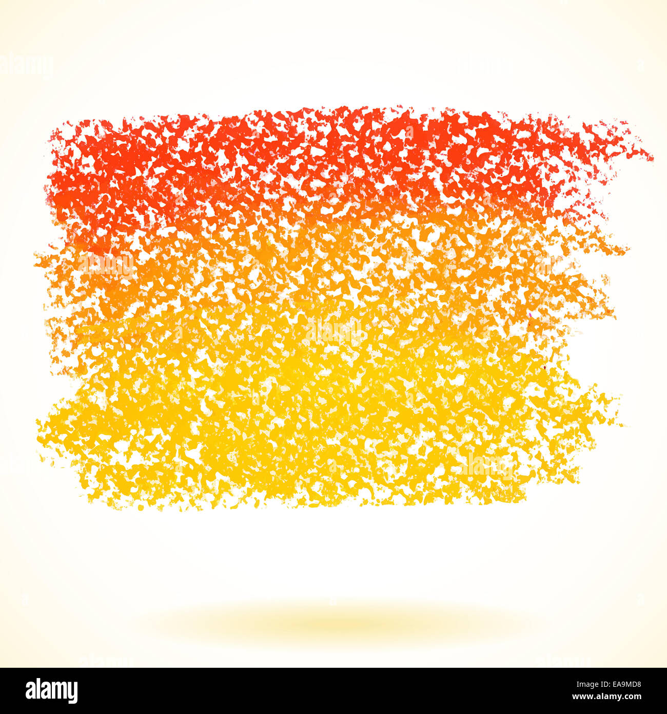 Orange pastel crayon spot, isolated on white background Stock Photo - Alamy