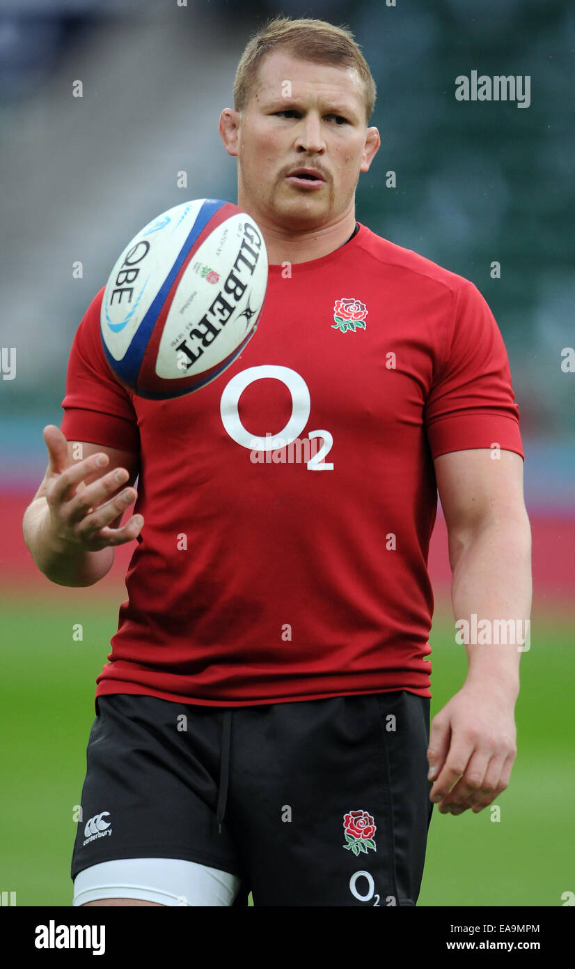 DYLAN HARTLEY ENGLAND & NORTHAMPTON SAINTS TWICKENHAM LONDON ENGLAND 08 ...