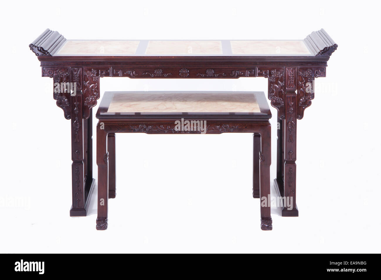 Antique Chinese long table Stock Photo - Alamy