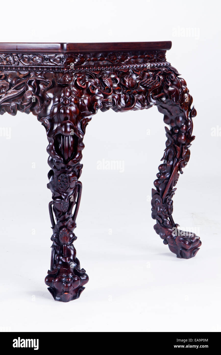 Antique Chinese table Stock Photo - Alamy