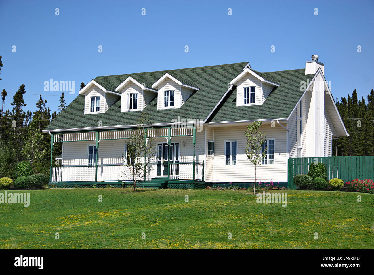 A Modern Home in a Rural Area Stock Photo - Alamy
