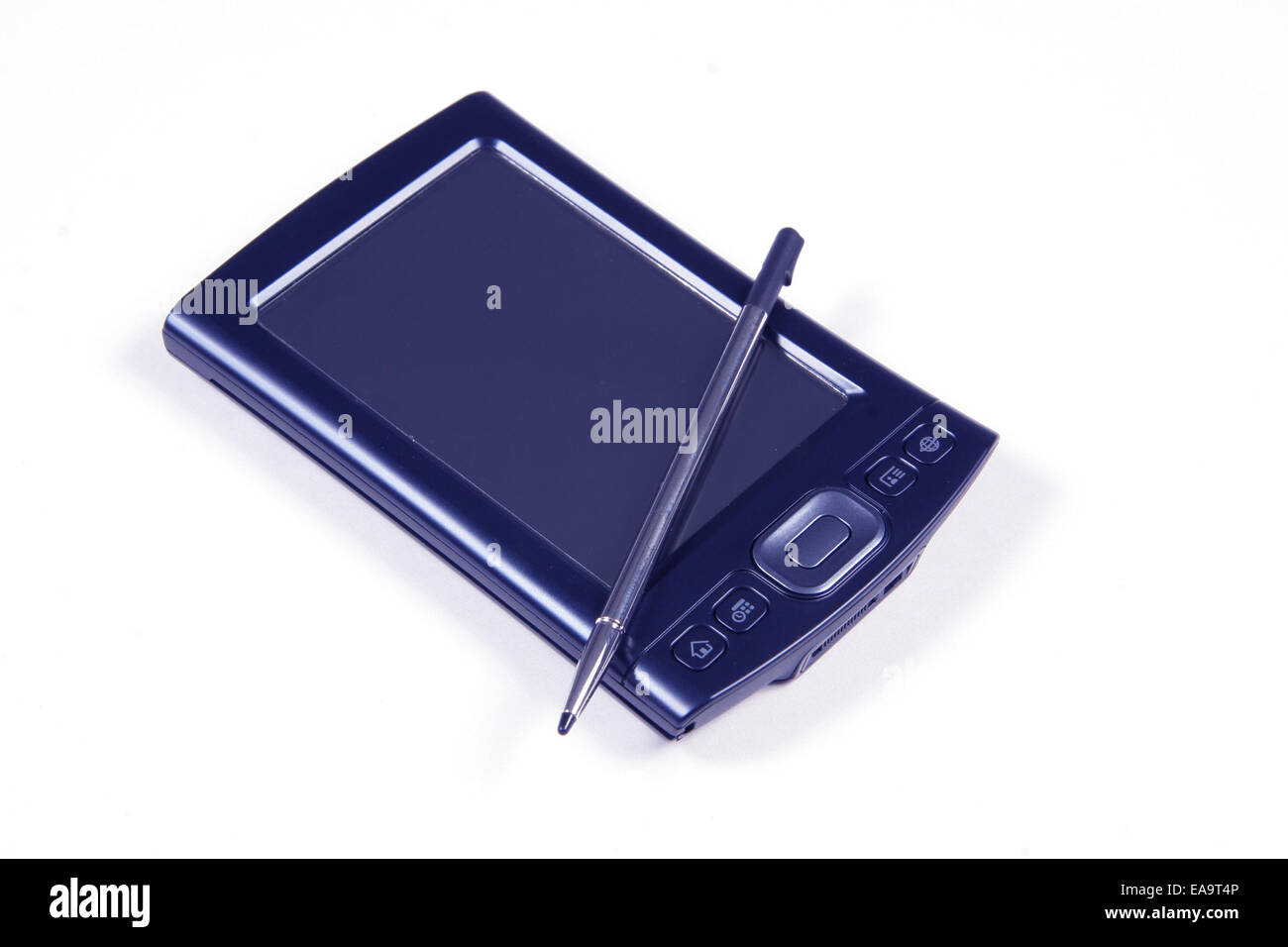 PDA and Pen on white background Stock Photo - Alamy