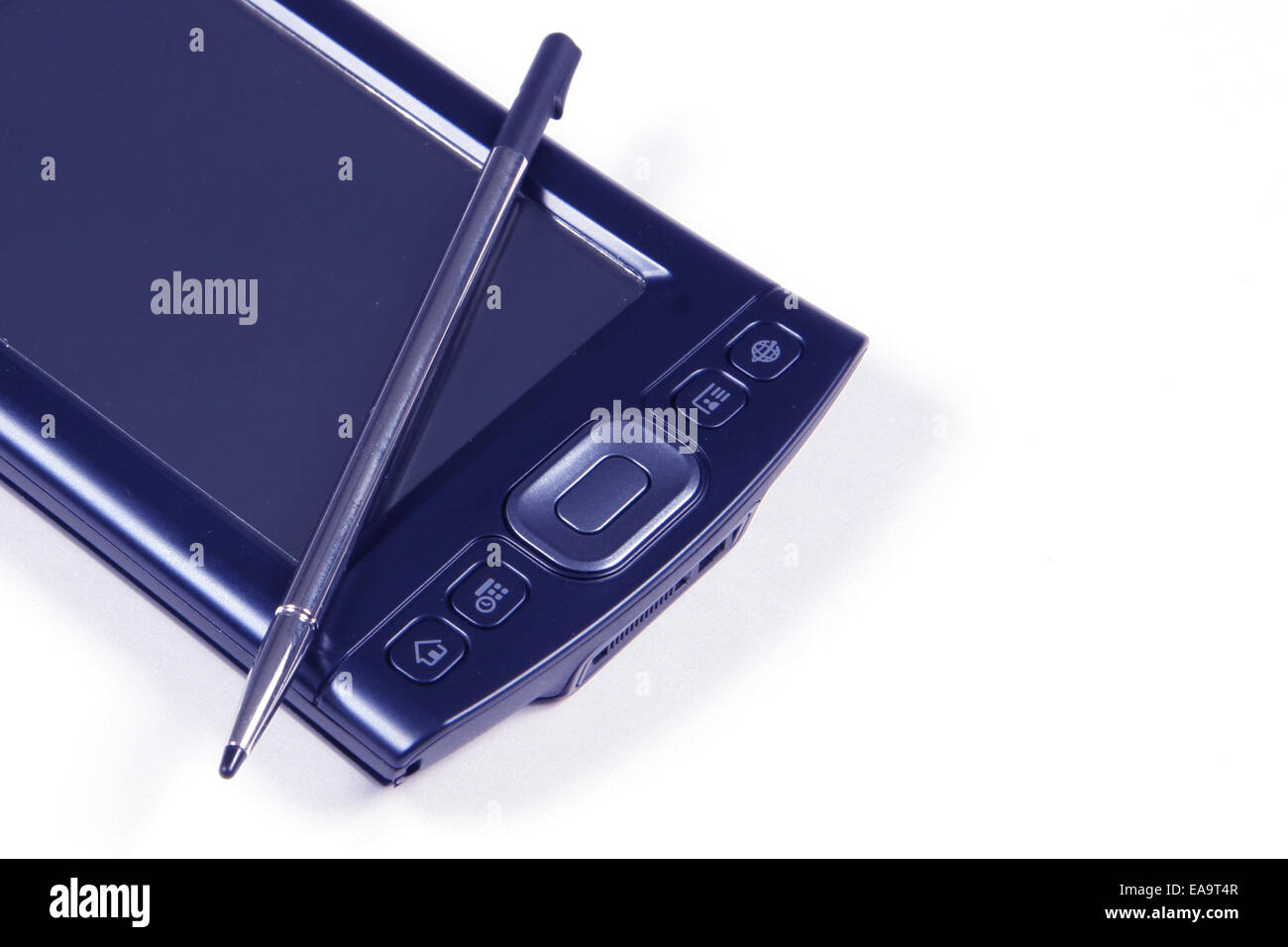 PDA and Pen on white background Stock Photo - Alamy