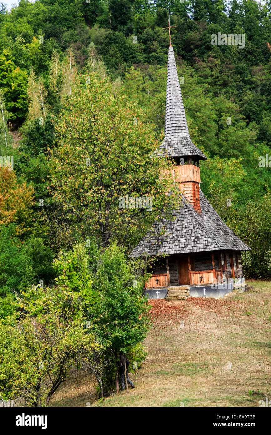 Wooden church Maramures County, Romania Stock Photo - Alamy