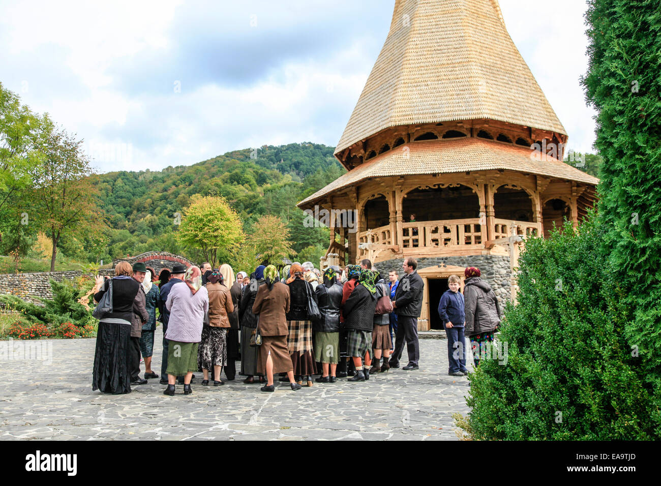 Barsana Monastery, Maramures County, Romania Stock Photo - Alamy