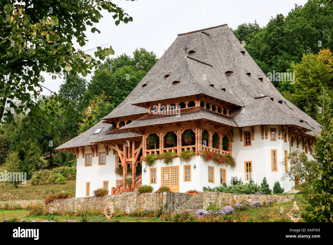 Barsana Monastery, Maramures County, Romania Stock Photo - Alamy
