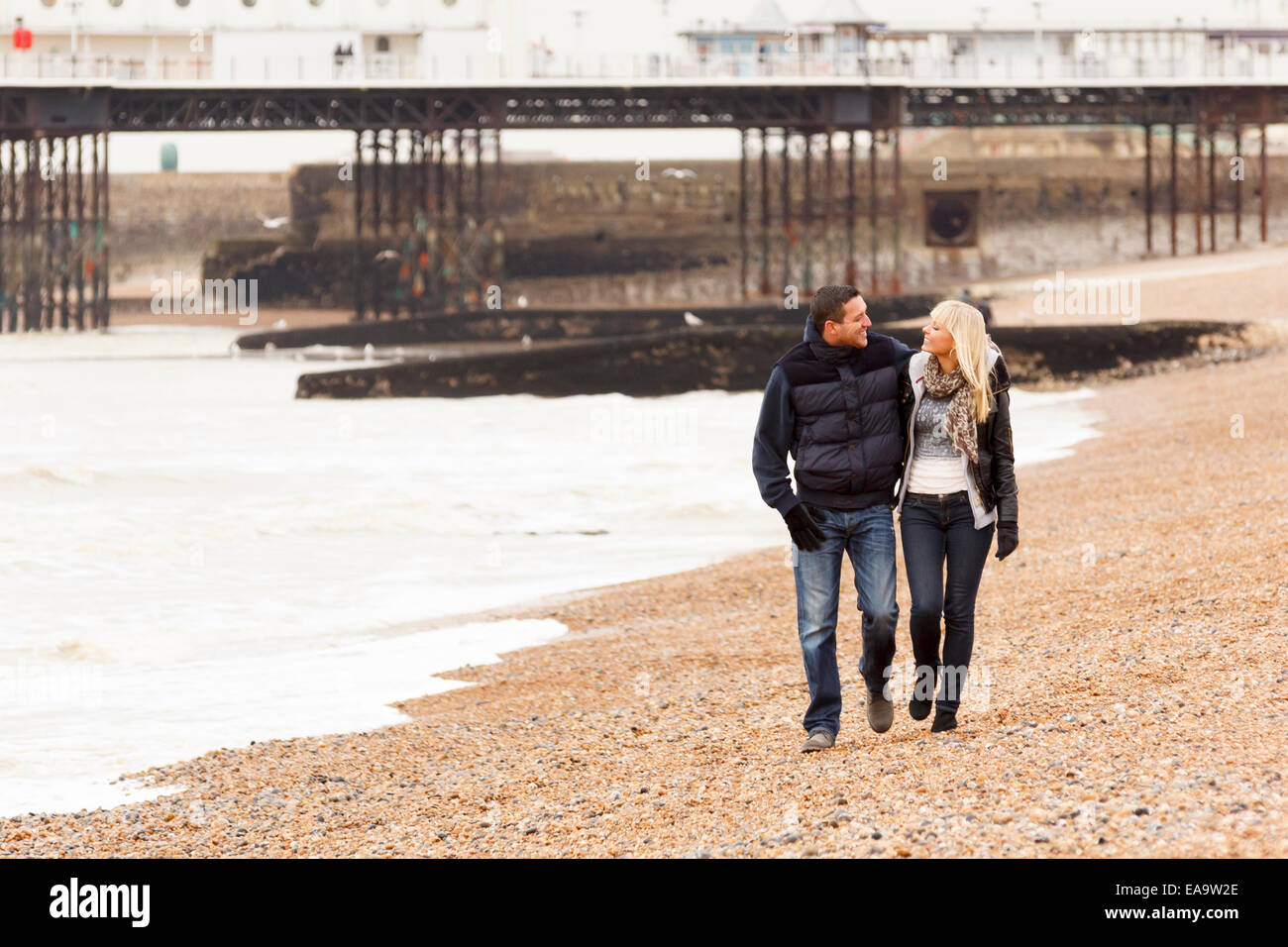 Brighton beach winter hi-res stock photography and images - Alamy