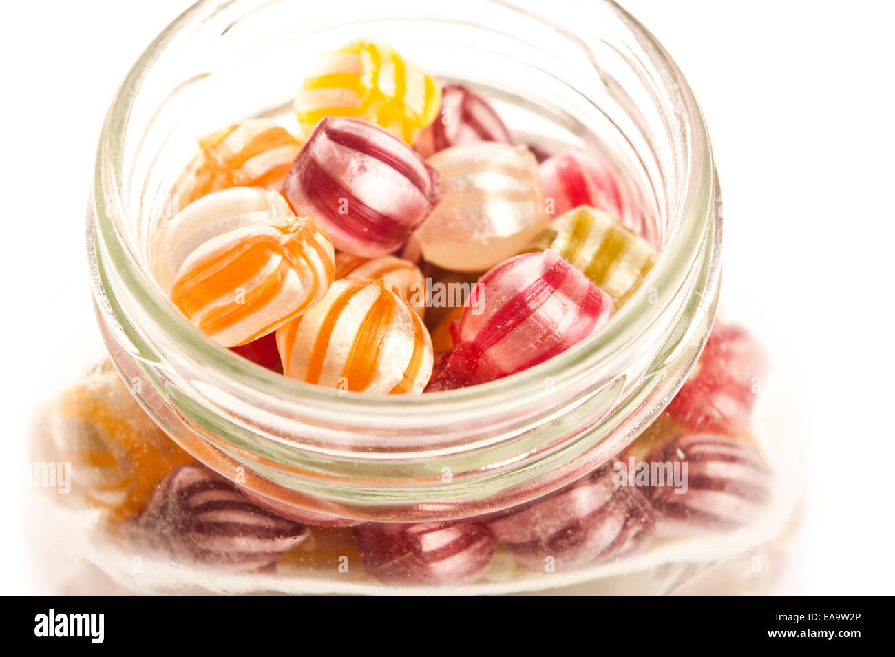 jar of fruit candies Mrs. Bridges Stock Photo - Alamy