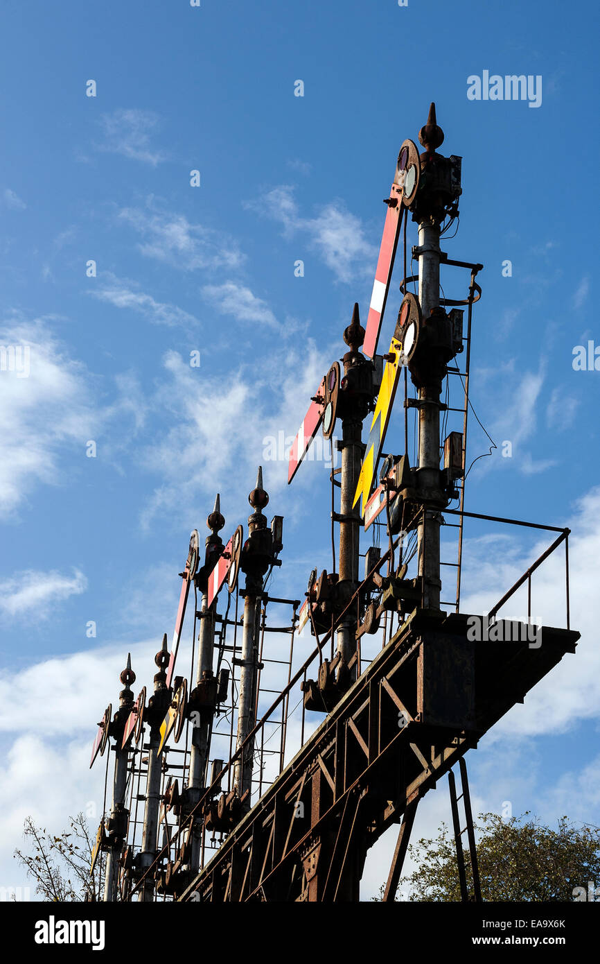 Railway Signal Gantry High Resolution Stock Photography and Images - Alamy