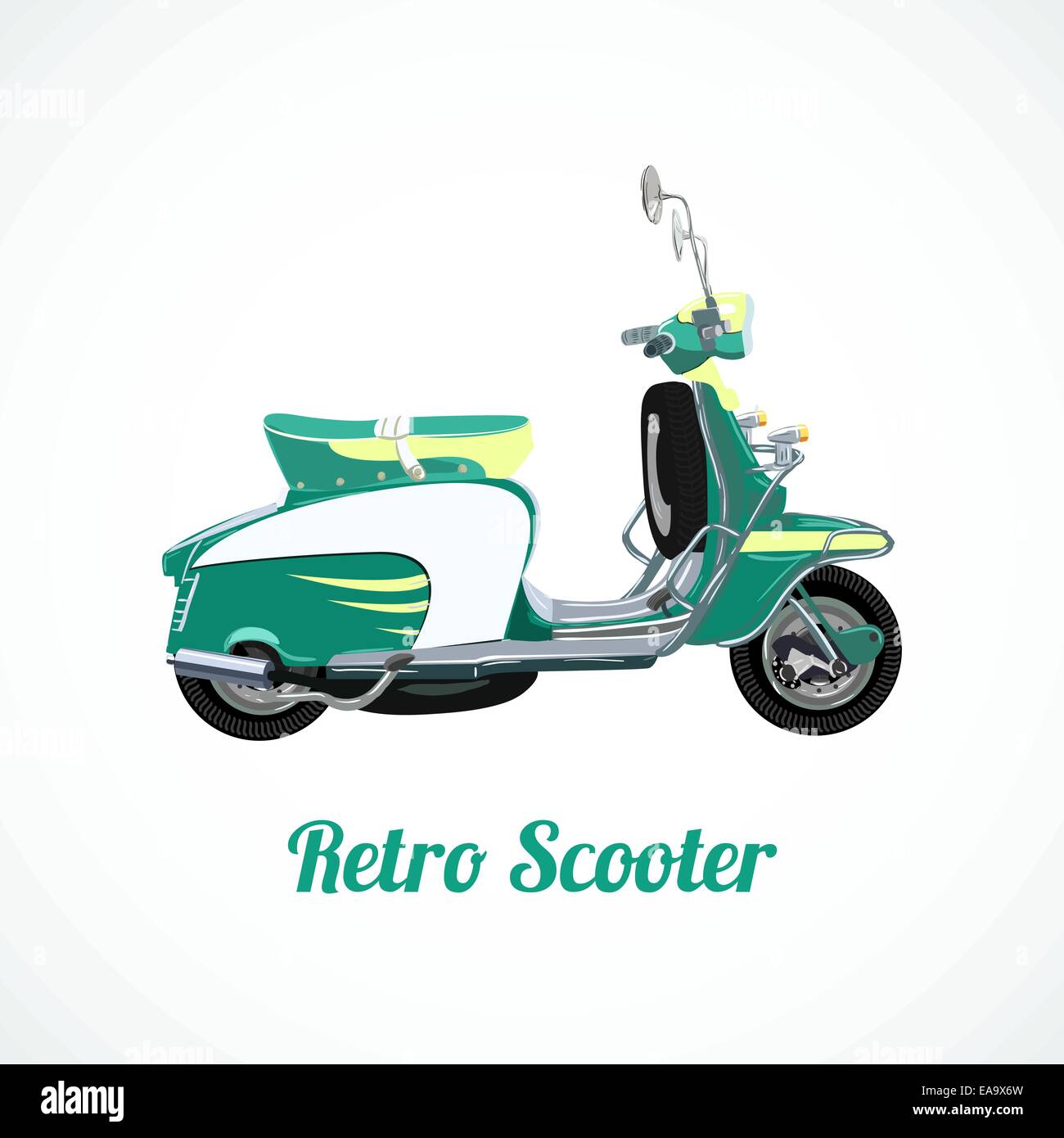 Riding scooter symbol poster template vector illustration isolated ...
