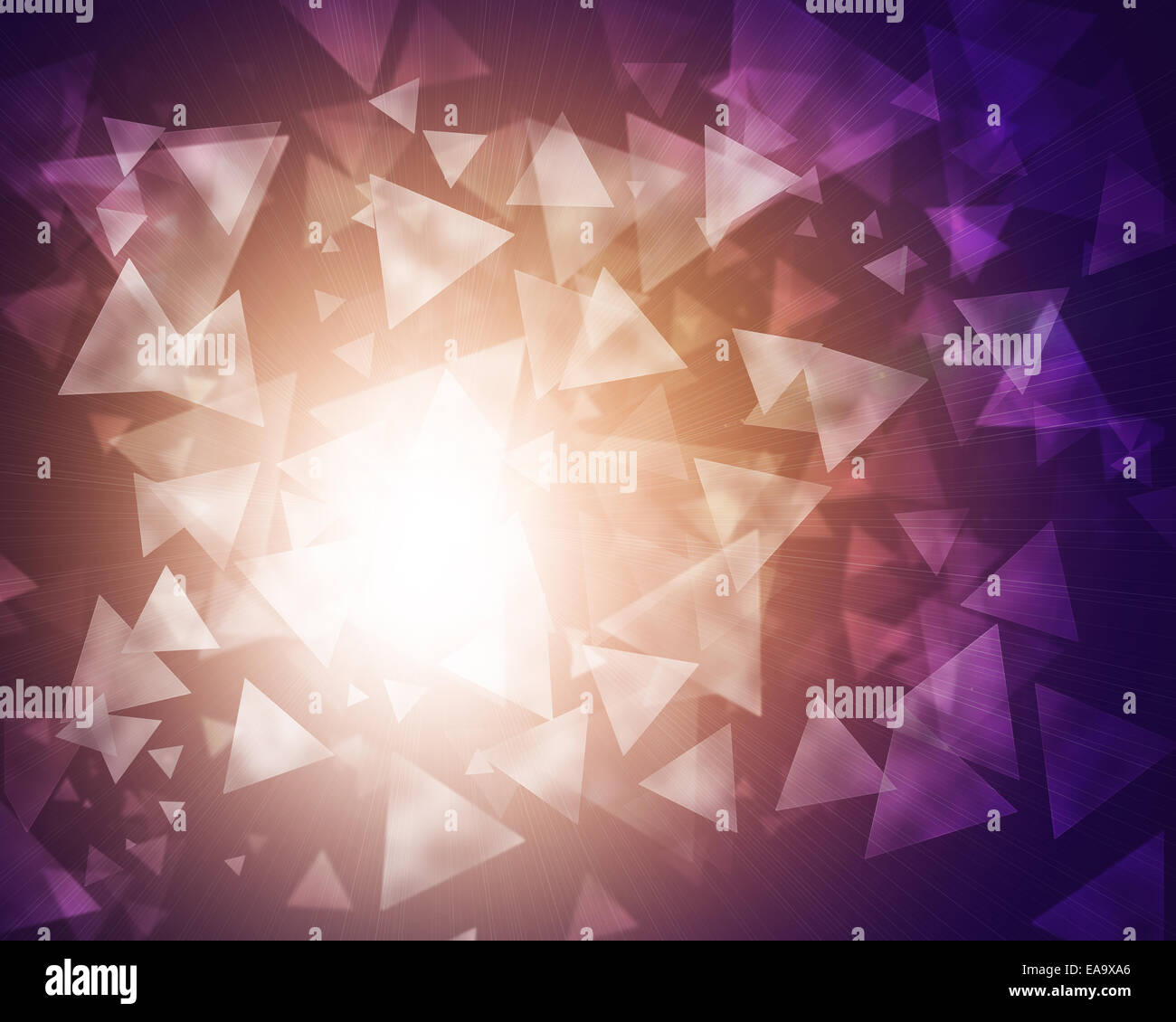 Glow multicolor triangles on dark background Stock Photo - Alamy