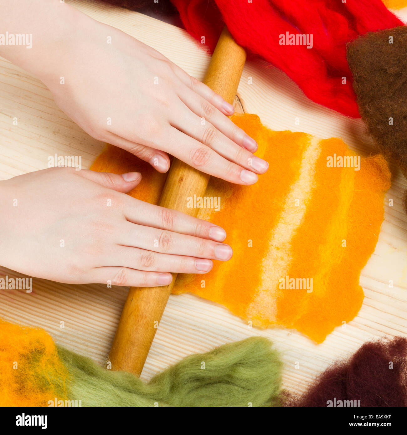 Felting felt hi-res stock photography and images - Alamy