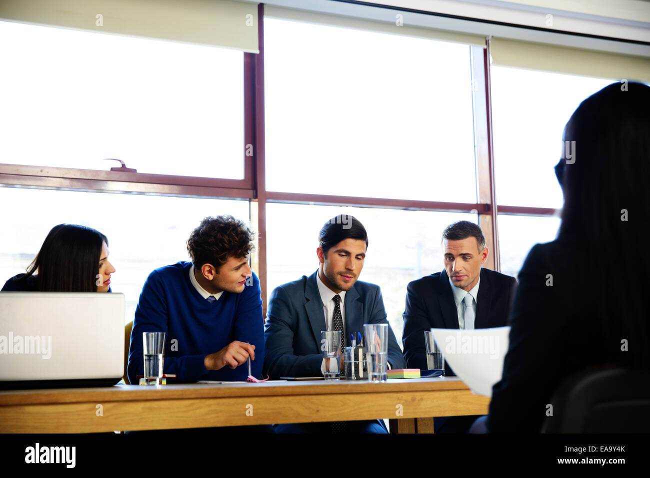 Interview panel hi-res stock photography and images - Alamy