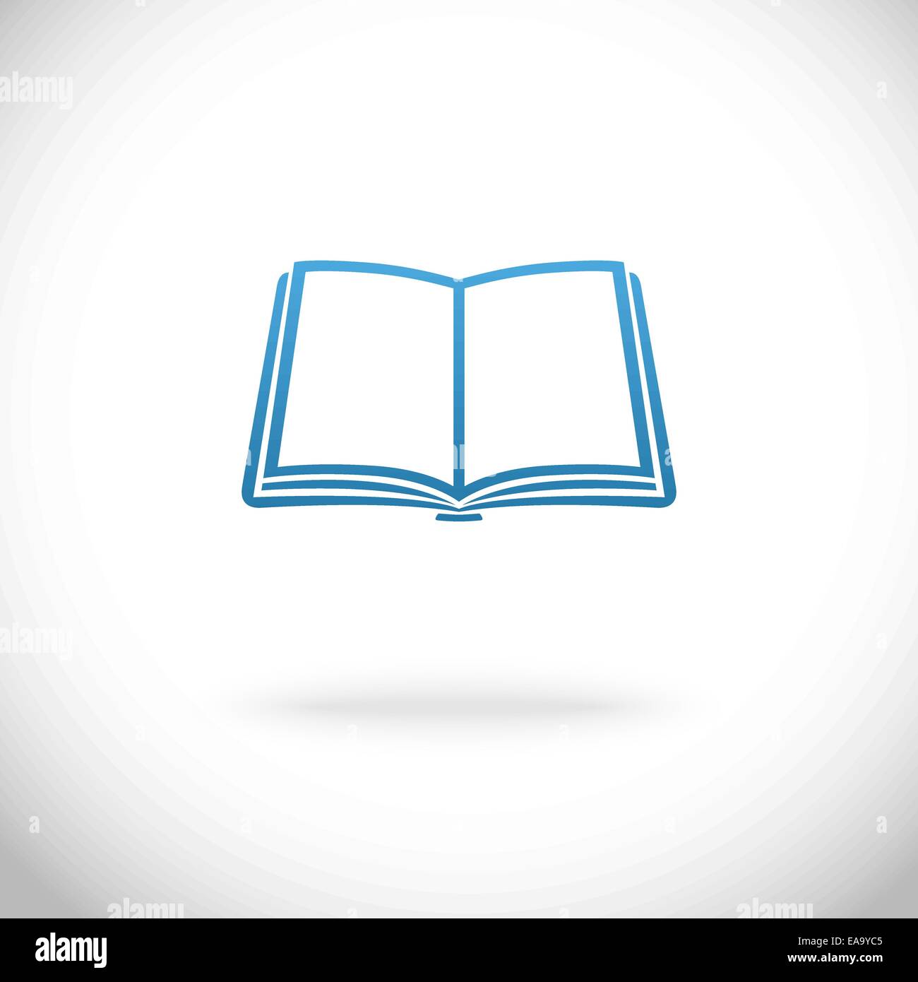 Blank open book icon poster vector illustration Stock Vector Image ...